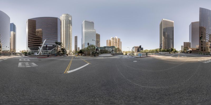 Urban Roadway in the Metropolis HDRi Maps and Backplates