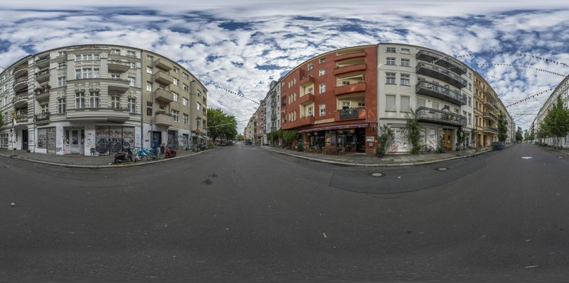 Aerial View of Berlin City in Europe HDRi Maps and Backplates