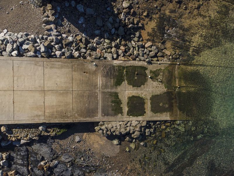 Aerial View of the Coastline in Portugal with Boat Ramp HDRi Maps and ...