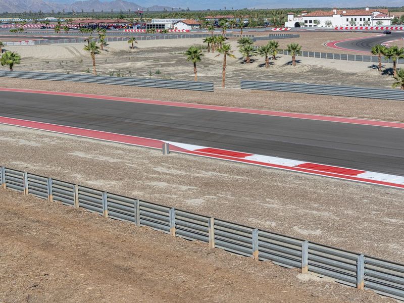 Aerial View of Race Track from a High Position