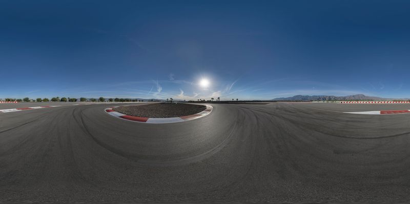 Aerial View of a Race Track in the USA HDRi Maps and Backplates