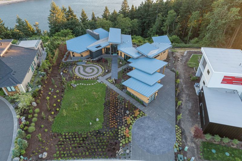 Aerial View of a Residential Area with Urban Design HDRi Maps and ...