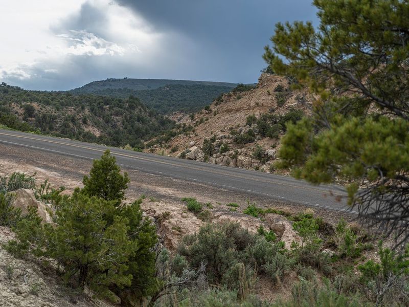 Aerial View of Road in Utah's Rural Landscape HDRi Maps and Backplates