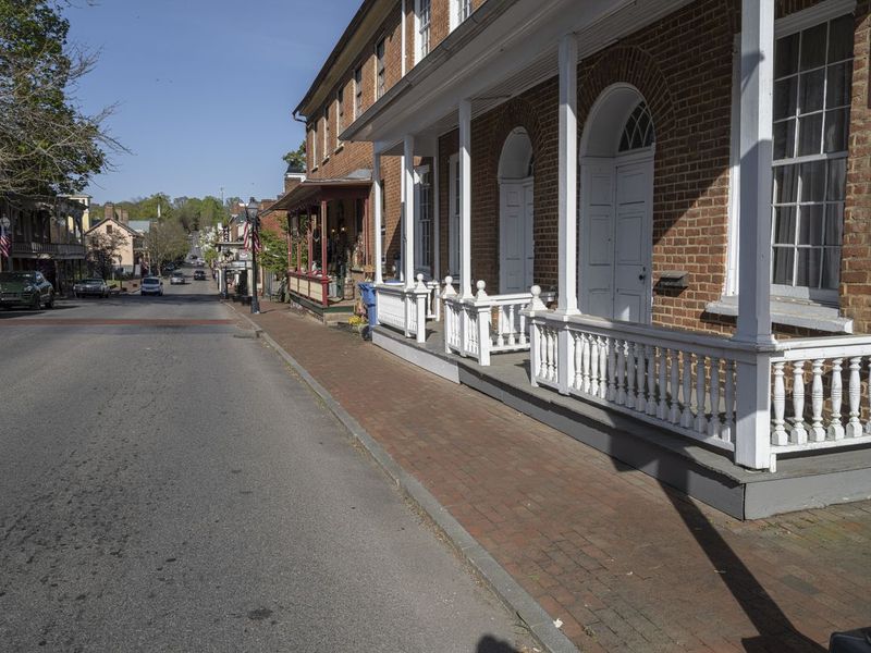Aerial View of Tennessee City with Classic Architecture and Sunny ...