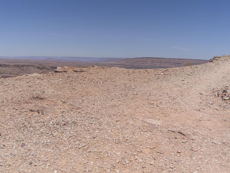 African Desert Landscape - Aerial View of the Makhtesh Canyon Valley in ...