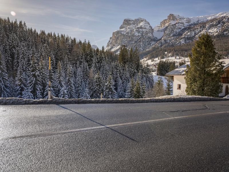 Alpine Winter Road in Germany and Switzerland HDRi Maps and Backplates