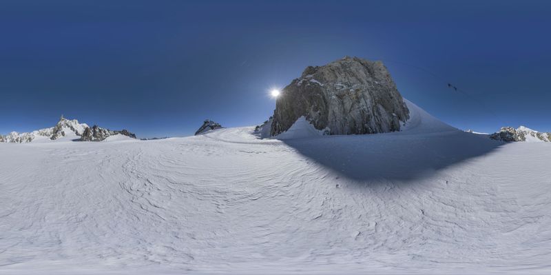 The Majestic Alps: A Snow-Covered Landscape in Italy and France HDRi ...