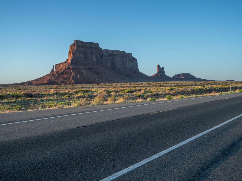 Arizona: Monument Valley Road at Dawn HDRi Maps and Backplates