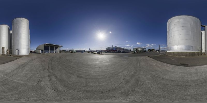 Asia Factory in New Zealand's North Island HDRi Maps and Backplates