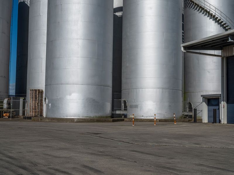 Industrial Manufacturing in Asia: Factory Under a Clear Sky HDRi Maps ...