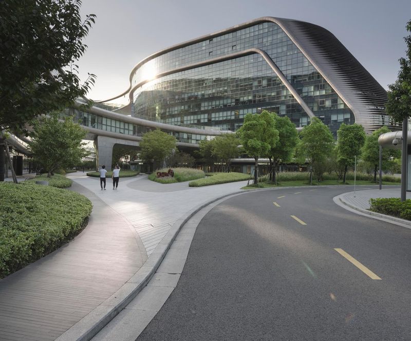 Asian Mixed-Use Building: Home to a Shopping Mall HDRi Maps and Backplates