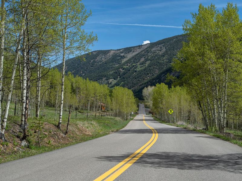 Aspen Forest and Mountain Shadows in Colorado HDRi Maps and Backplates