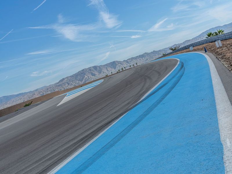 Race Track on an Asphalt Road in the USA - HDRi Maps and Backplates
