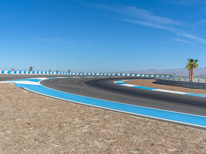 Asphalt Race Track in the USA: A Daytime View HDRi Maps and Backplates