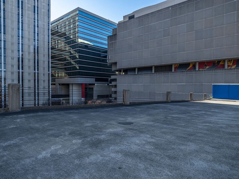 Atlanta, Georgia's Business District: Parking Decks and City Life HDRi ...
