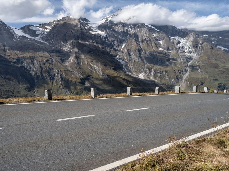 Austria Motorcycle Road in Mountain Landscape HDRi Maps and Backplates
