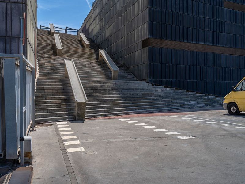 Barcelona: A Concrete Street with Modern Architecture HDRi Maps and ...