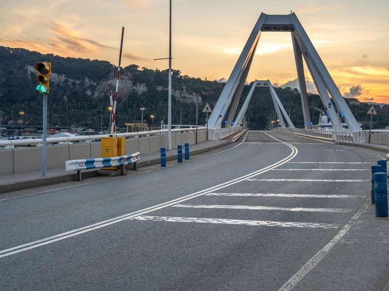 Barcelona's Modern Bridge: Connecting the Coastline HDRi Maps and ...