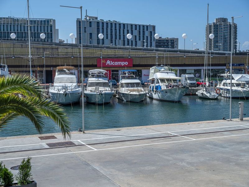 Barcelona Pier under a Clear Sky HDRi Maps and Backplates