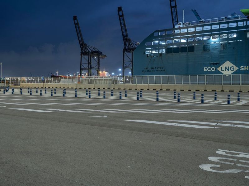 Barcelona Pier: A Captivating Night View HDRi Maps and Backplates