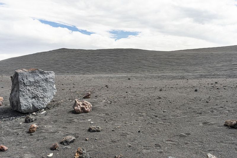 Barren Landscape with Rocks and Mountain on the Horizon HDRi Maps and ...