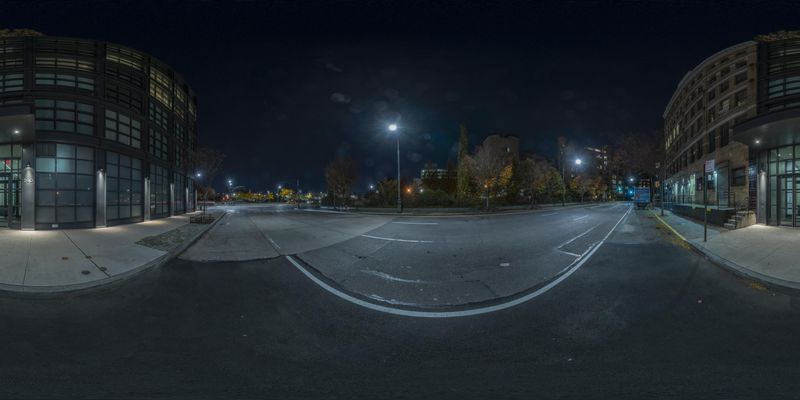 Manhattan at Night - HDRi Maps and Backplates