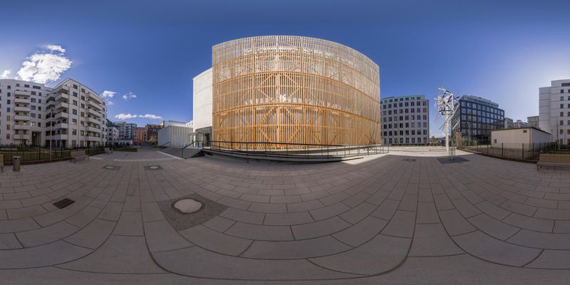Berlin Architecture: A Circular Structure Amidst Residential Buildings ...