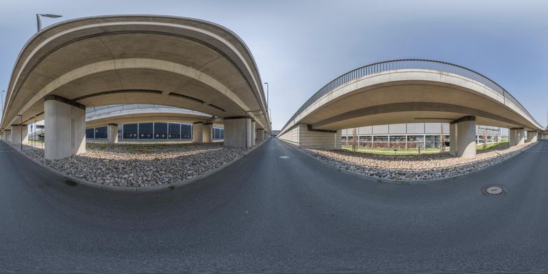 Berlin Architecture: A Circular View from the Underpass HDRi Maps and ...