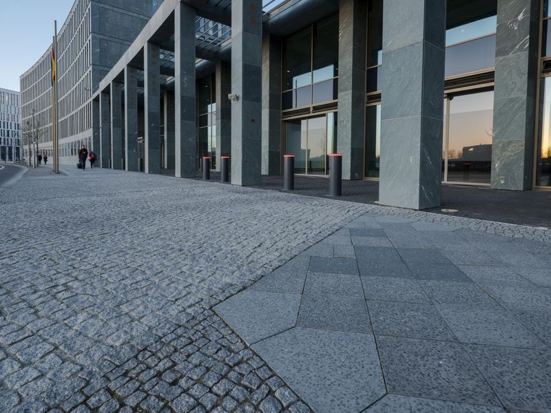 Berlin Business District at Dawn Skyline HDRi Maps and Backplates
