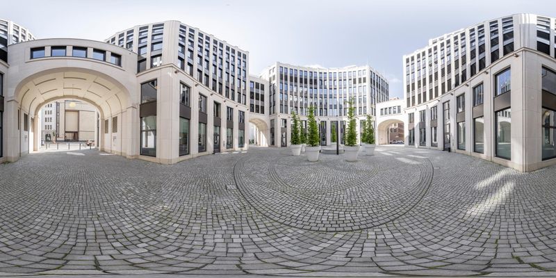 Berlin's Business District: Skyscrapers and Panorama HDRi Maps and ...