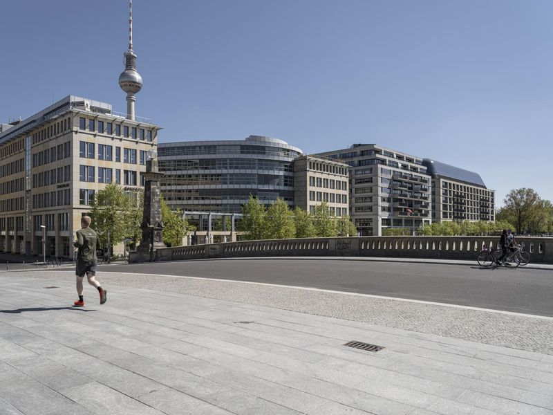 Berlin City Road: A View of the Urban Cityscape - HDRi Maps and Backplates