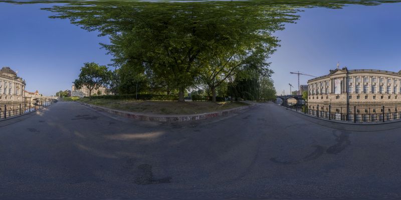 Berlin Cityscape: Architecture and Reflection of Trees HDRi Maps and ...