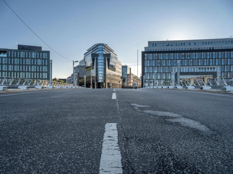 Berlin Cityscape at Dawn: Architecture HDRi Maps and Backplates