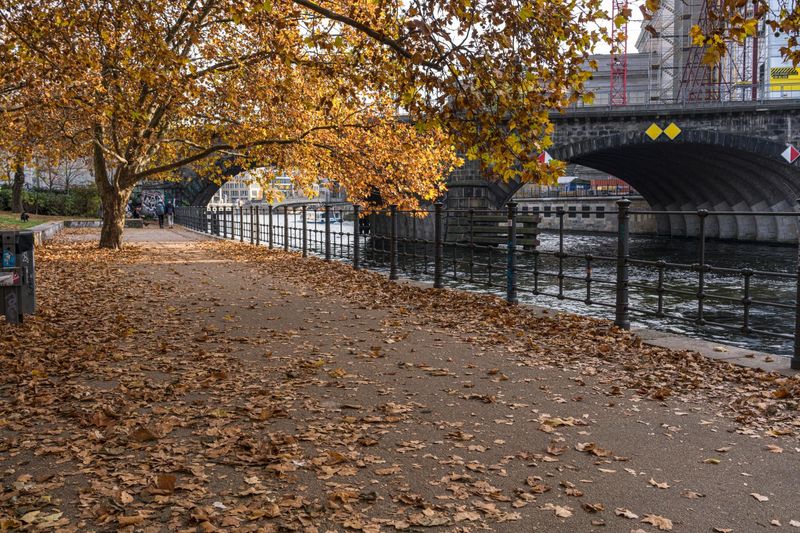 Berlin Cityscape: Water and Road HDRi Maps and Backplates