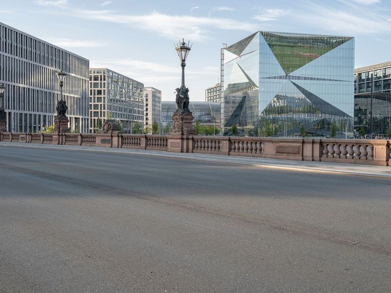 Berlin Financial District under Clear Sky City HDRi Maps and Backplates