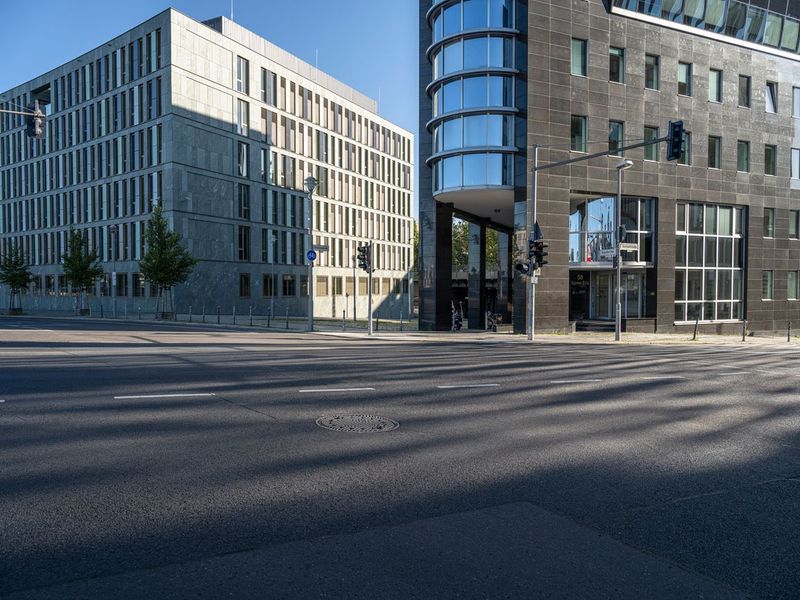 Berlin Financial District: A Clear Day in the City HDRi Maps and Backplates