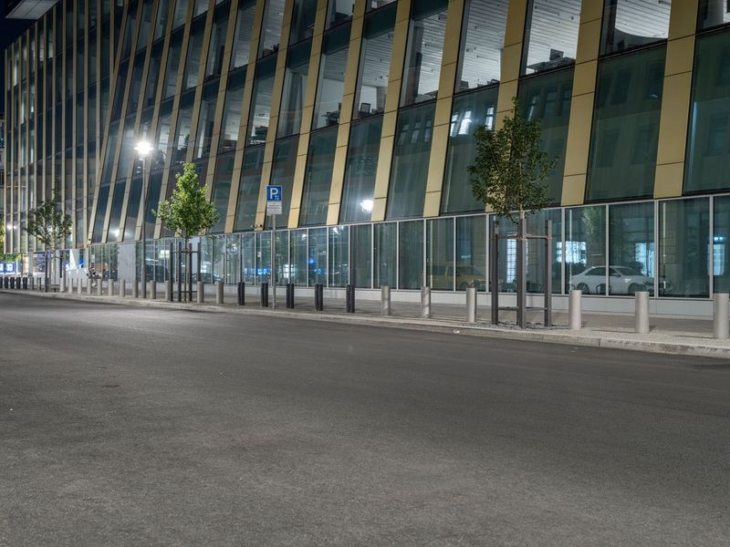 Berlin Financial District Night View HDRi Maps and Backplates