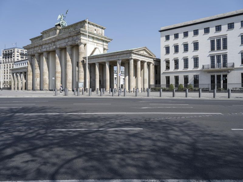 Berlin, Germany: Brandenburg Gate Cityscape HDRi Maps and Backplates