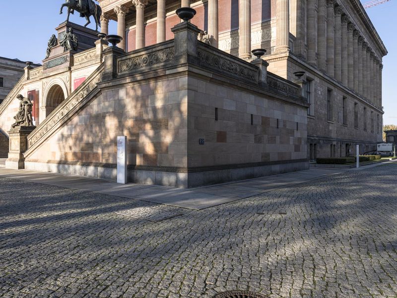 Berlin Germany Building Stone Stairs Sculpture HDRi Maps and Backplates