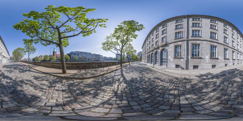 Berlin, Germany: Exploring a Circular Building HDRi Maps and Backplates