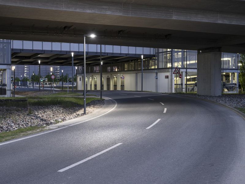 Berlin, Germany City Lights: Night Time Road HDRi Maps and Backplates