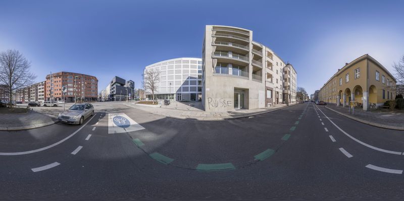 Berlin, Germany: An Empty Street with Modern Architecture - HDRi Maps ...