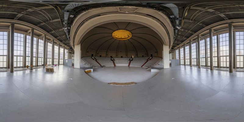 Berlin, Germany: An Indoor Arena with Concrete Architecture HDRi Maps ...