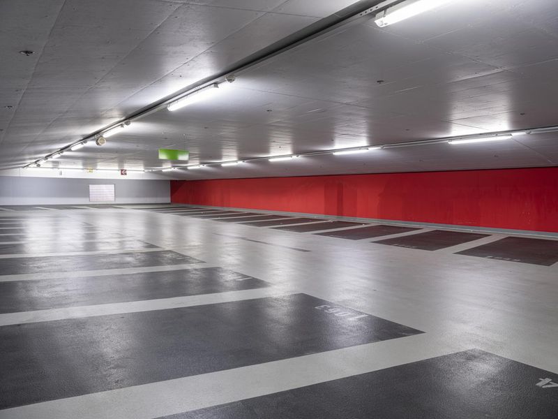 Multicolored Parking Garage in Berlin, Germany HDRi Maps and Backplates