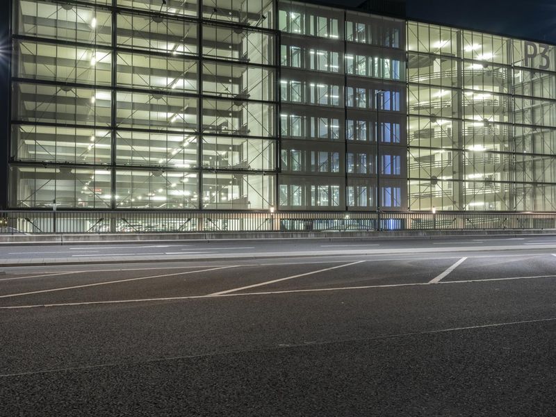 Night View of Berlin, Germany HDRi Maps and Backplates