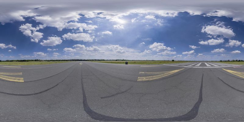 Berlin, Germany: A Panoramic Shot of an Airport Runway HDRi Maps and ...