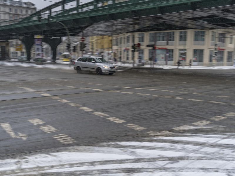 Snowy Urban Landscape in Berlin, Germany HDRi Maps and Backplates