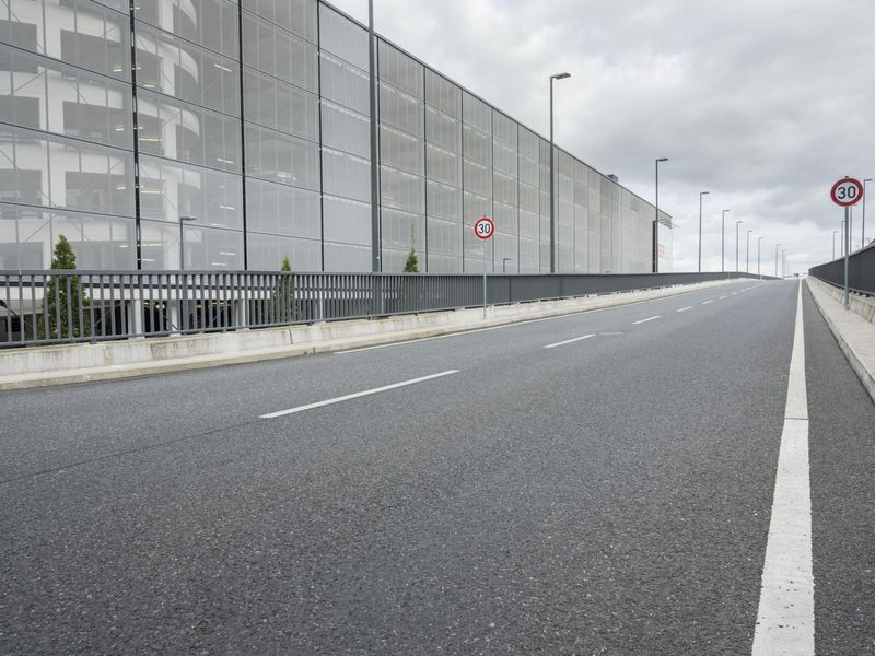 Berlin Highway: Lane of Urban Infrastructure HDRi Maps and Backplates
