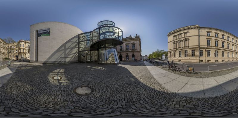 Berlin's Modern Glass Museum: A Blend of Urban Design HDRi Maps and ...