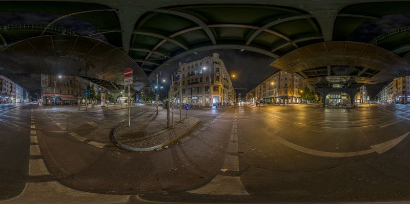 Berlin at Night: Urban Design in Europe HDRi Maps and Backplates